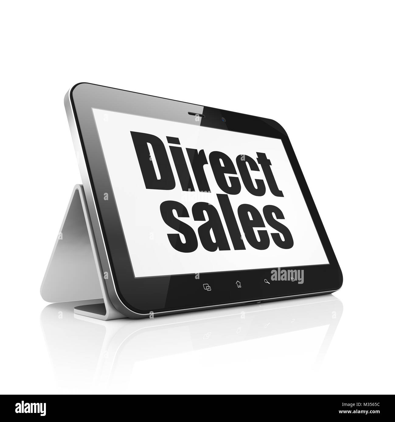 Marketing concept: Tablet Computer with Direct Sales on display Stock ...
