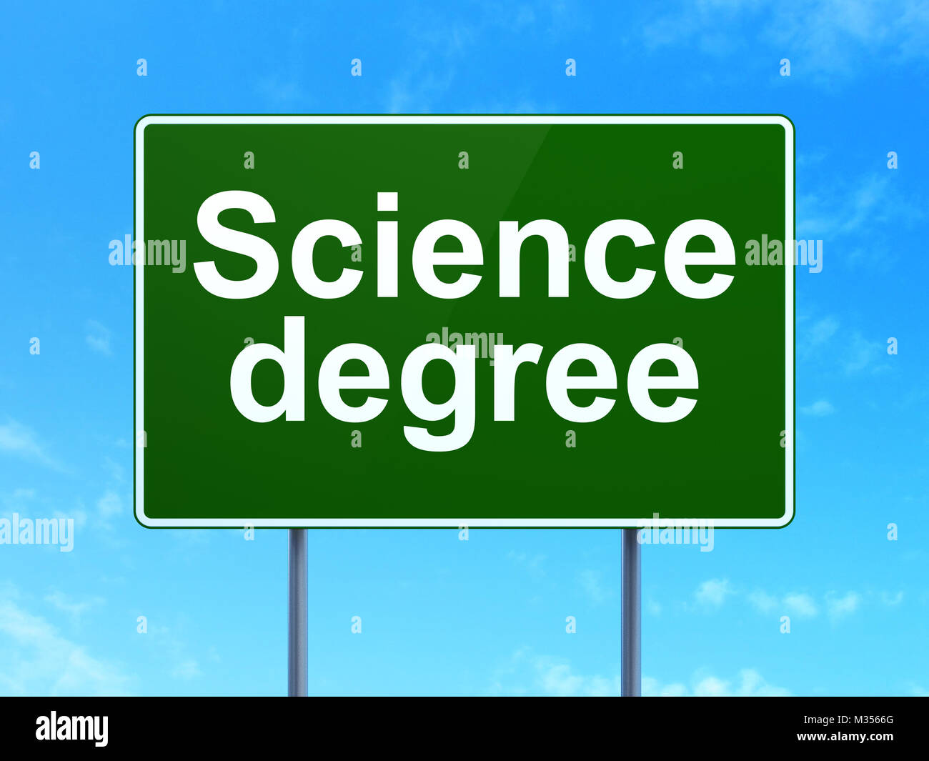 Science concept: Science Degree on road sign background Stock Photo - Alamy
