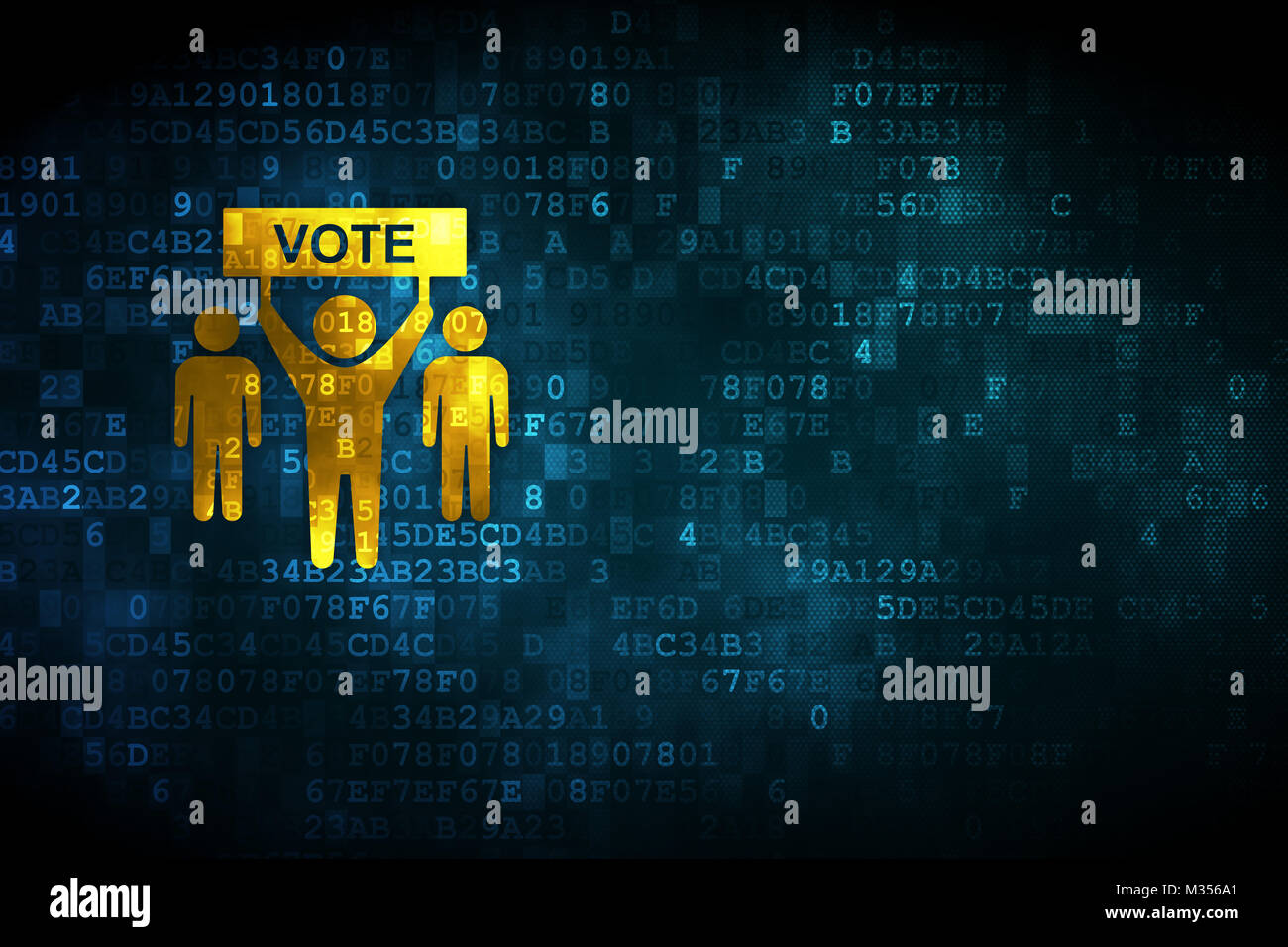 Political concept: Election Campaign on digital background Stock Photo ...