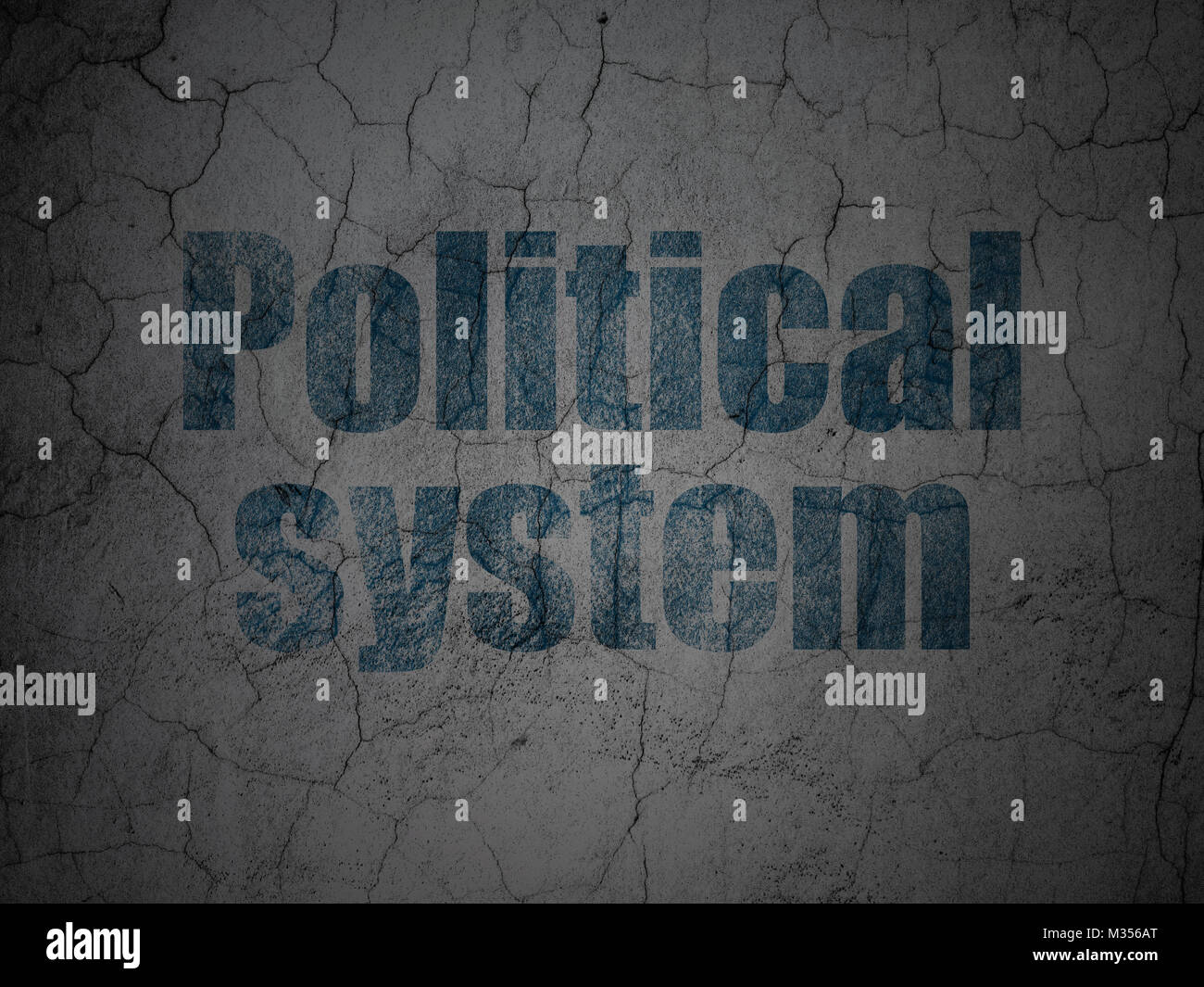 Politics concept: Political System on grunge wall background Stock ...