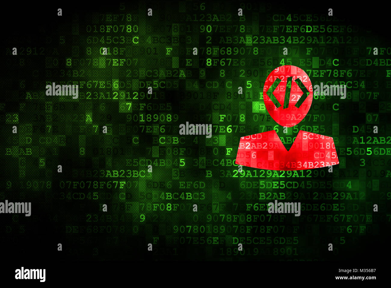 Database concept: Programmer on digital background Stock Photo - Alamy Database concept: Programmer on digital background Stock Photo - Alamy