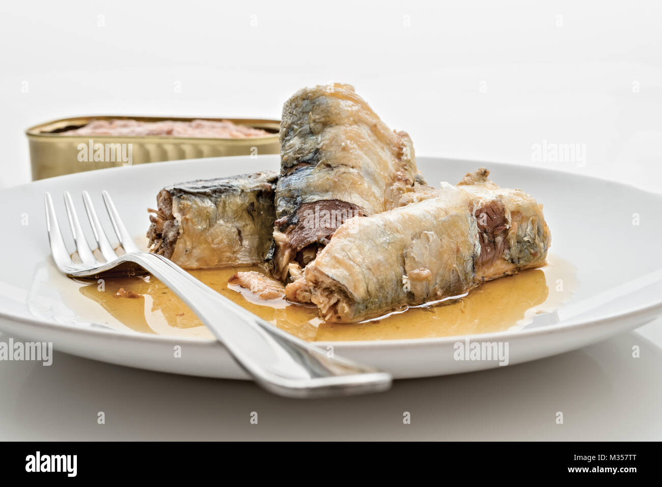 sardines in the front plate Stock Photo - Alamy