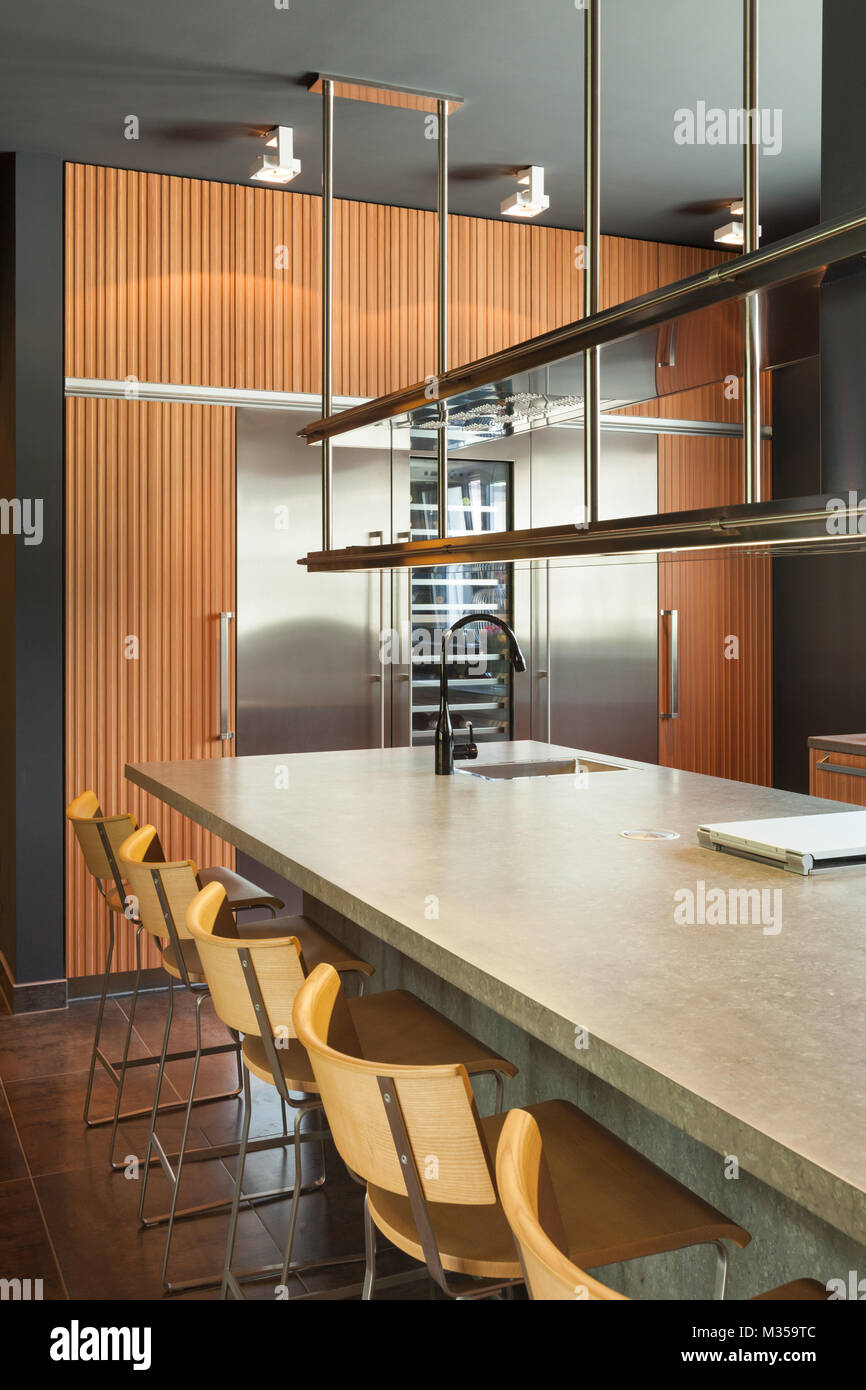 interior modern house, beautiful kitchen Stock Photo - Alamy