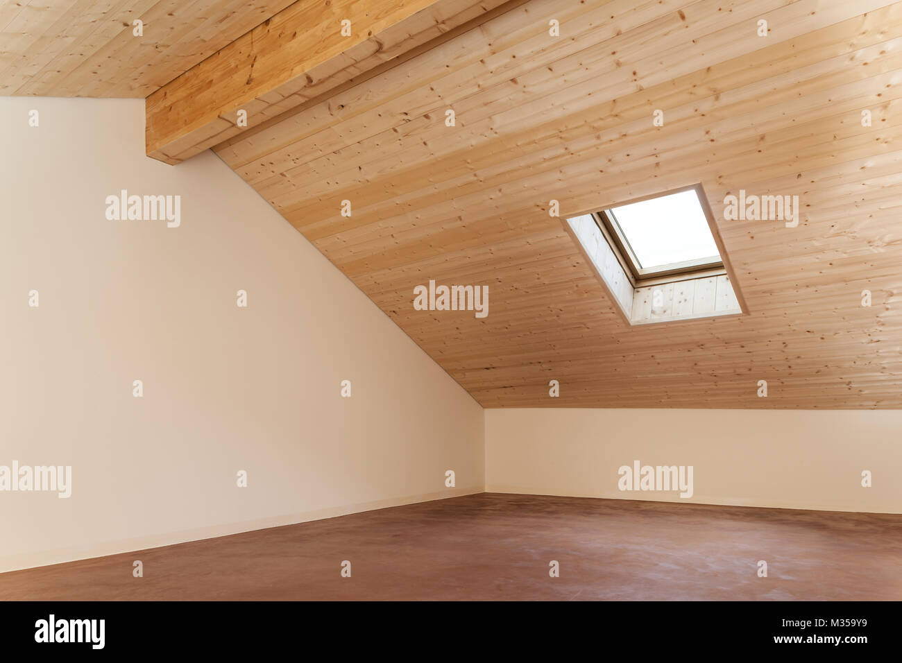 comfortable empty loft, interior, room view Stock Photo - Alamy