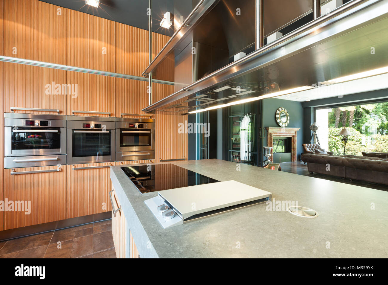 interior modern house, beautiful kitchen Stock Photo - Alamy