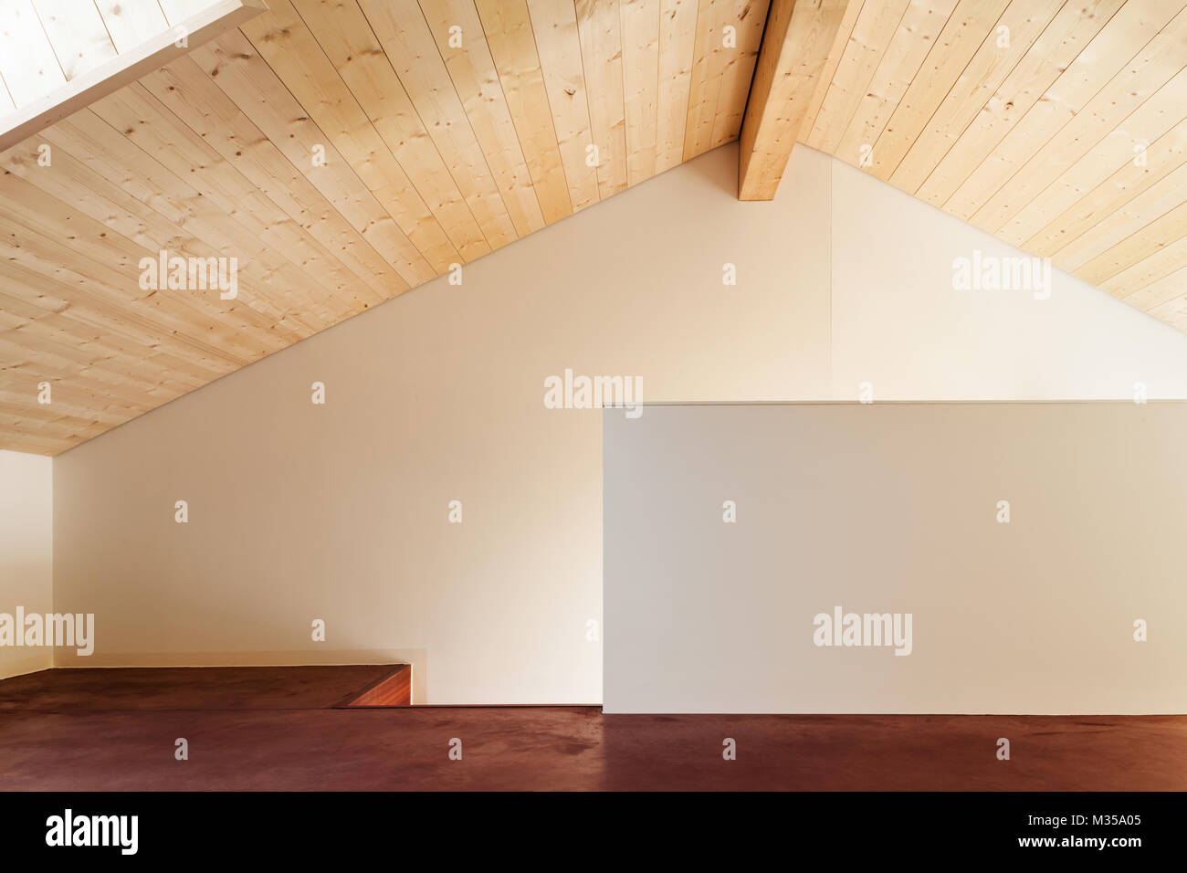 comfortable empty loft, interior, room view Stock Photo - Alamy