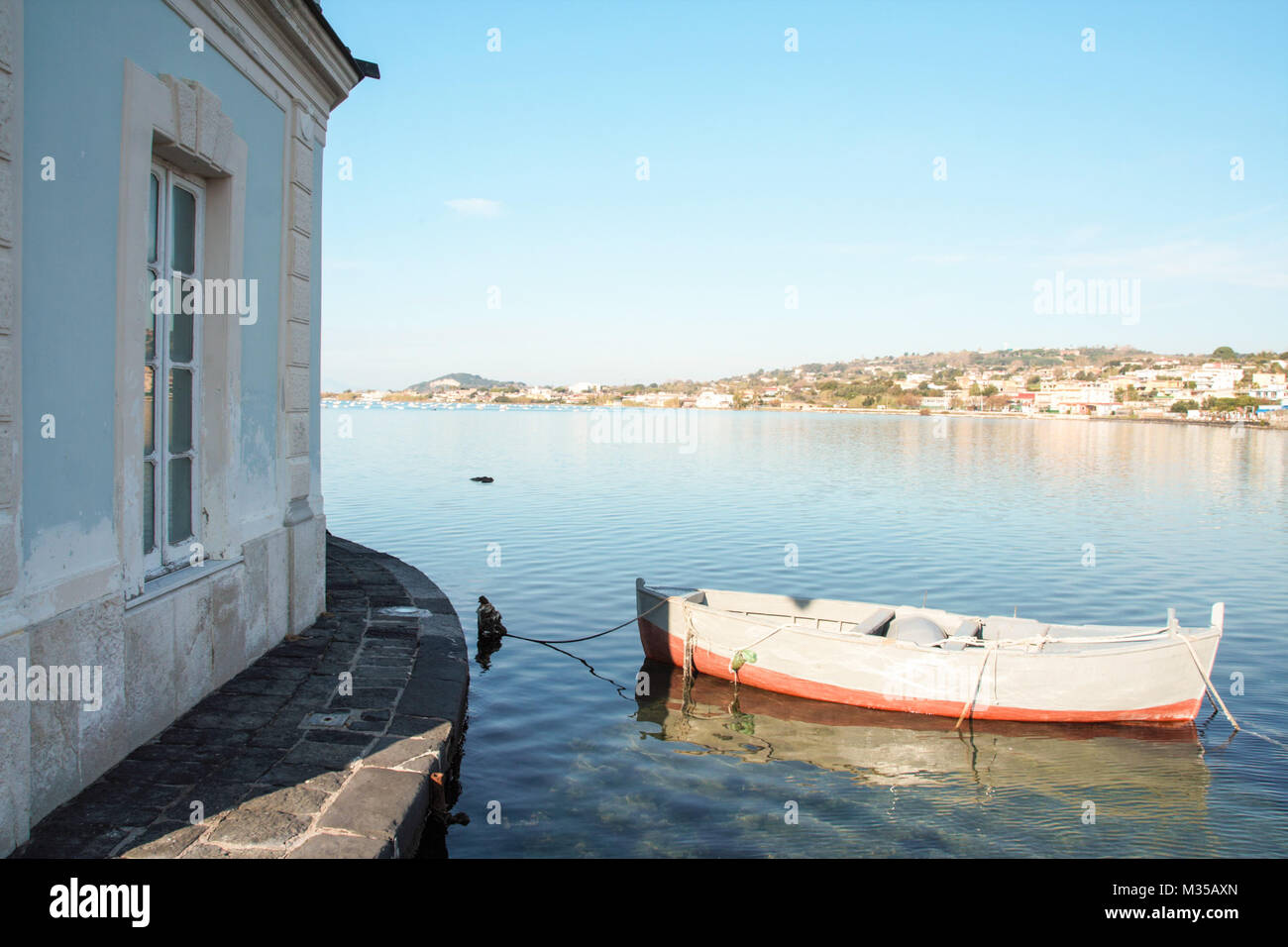 The elegant Casina Vanvitelliana on lake Fusaro, Pozzuoli, Naples ...
