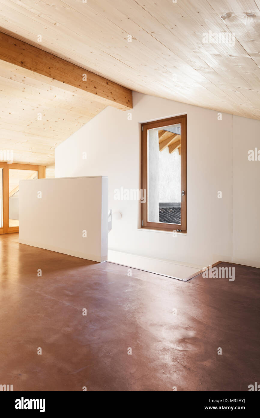 comfortable empty loft, interior, room view Stock Photo - Alamy