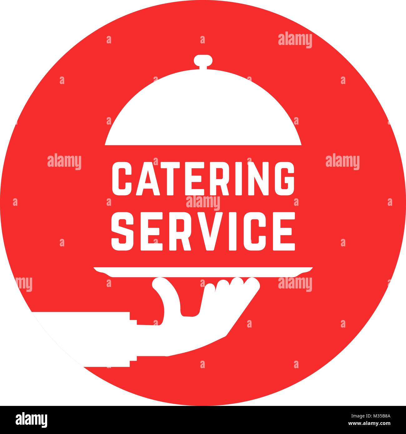 red round catering service logo Stock Vector Image & Art - Alamy