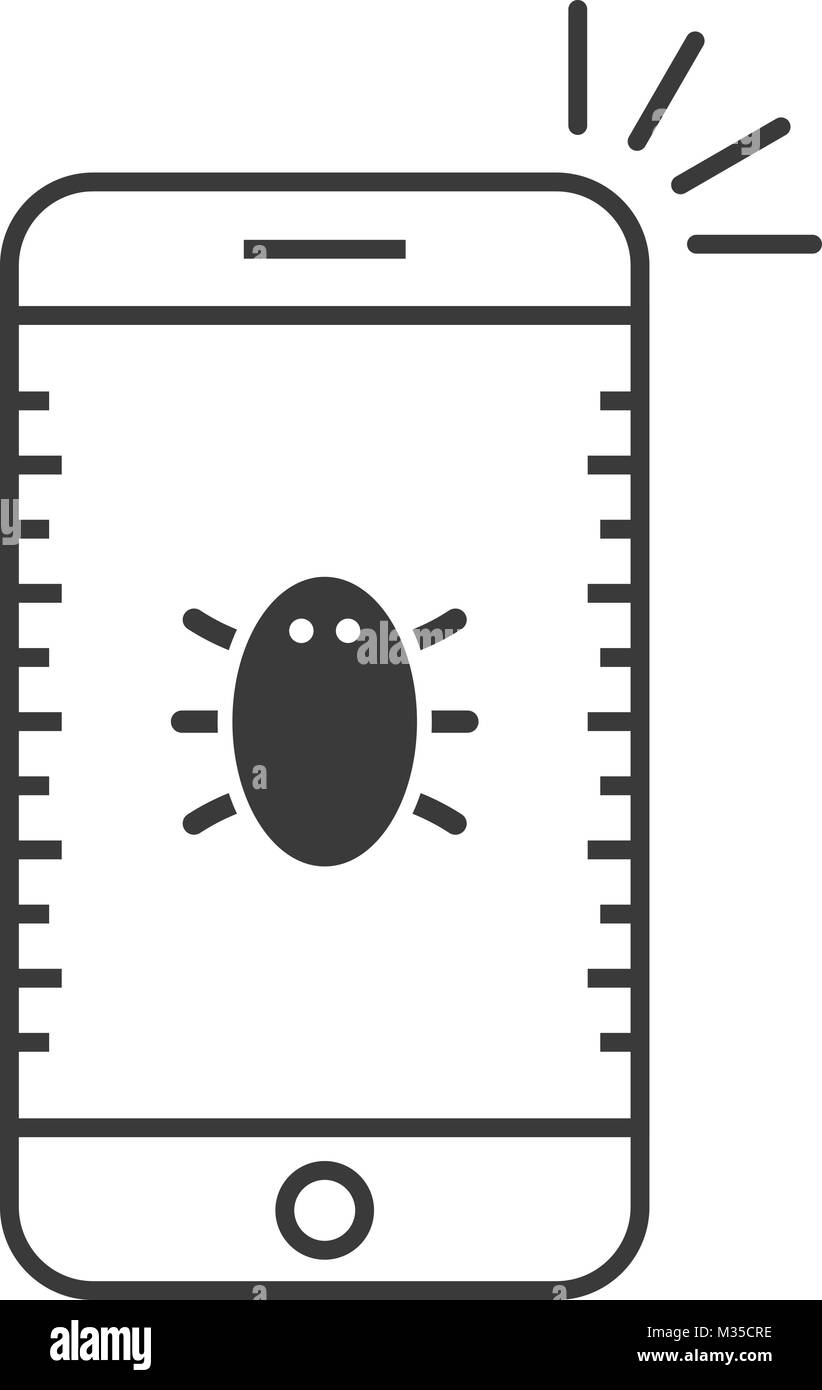 Phone message bug Stock Vector Images - Alamy