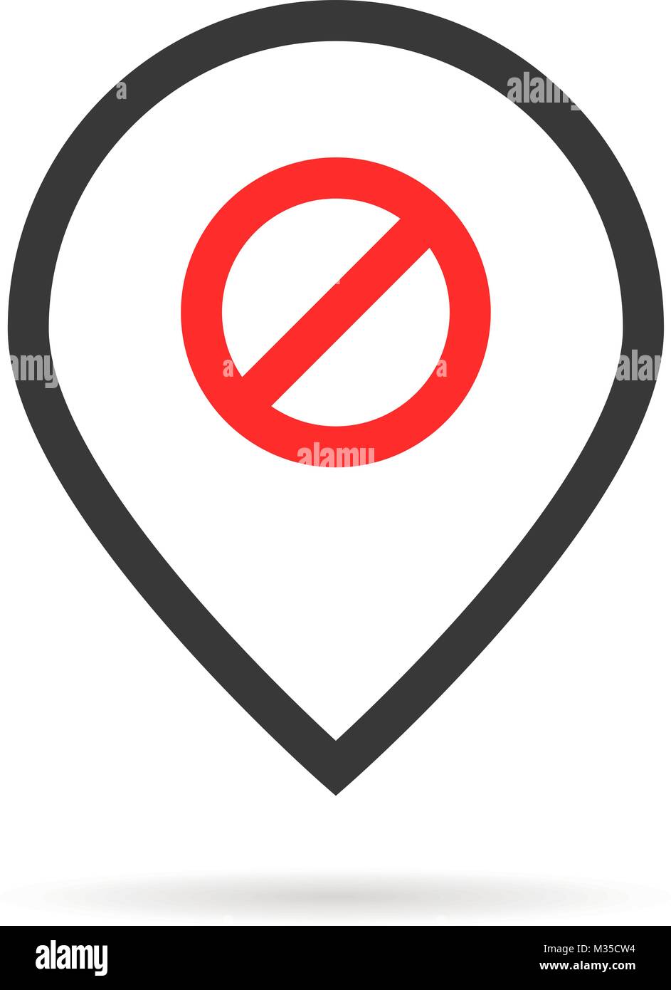 linear pin like offline Stock Vector Image & Art - Alamy