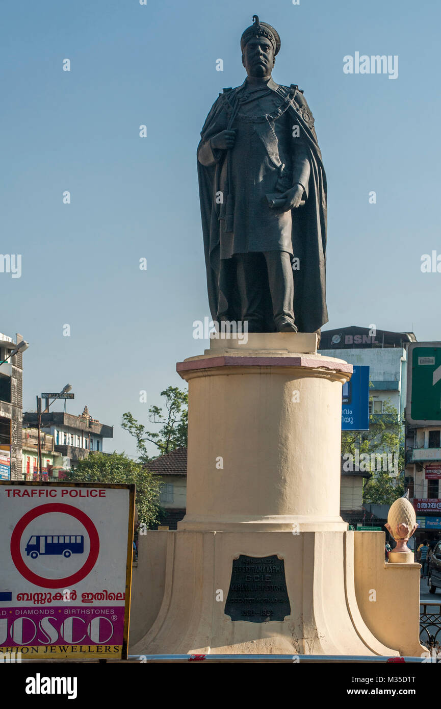statue of Rama varma XVI, thrissur, kerala, India, Asia Stock Photo - Alamy