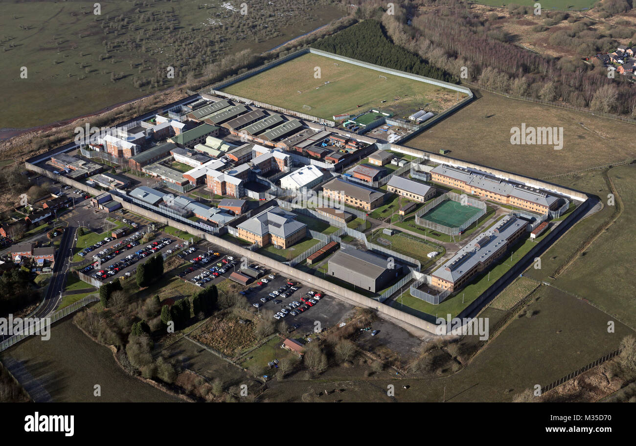 aerial view of HMP Hindley Prison ,UK Stock Photo - Alamy