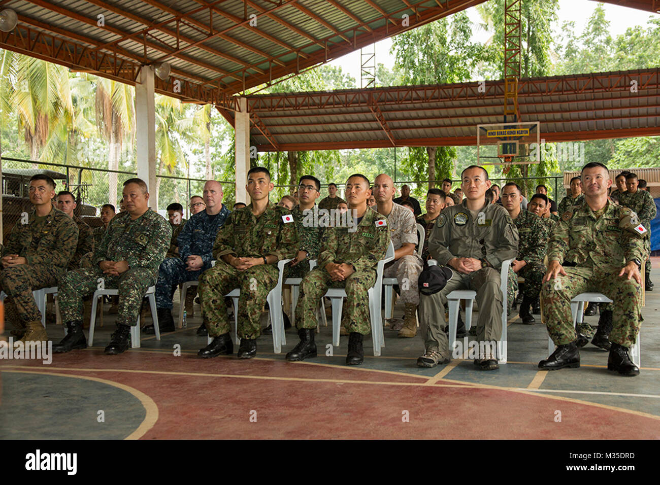 U.S., Philippine and Japanese Ground Self-Defense Force service members ...