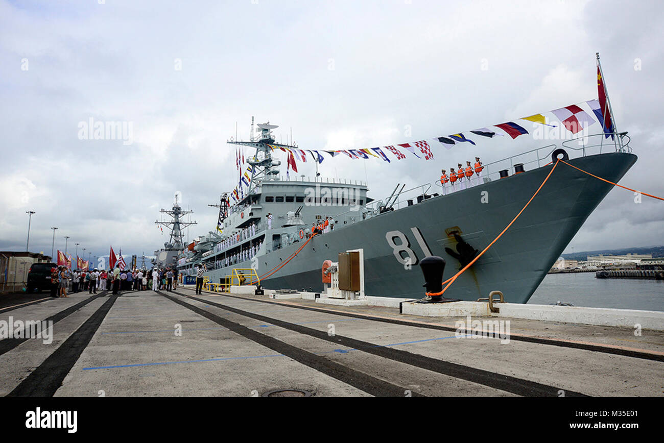 Chinese People's Liberation Army Navy Ship Visits Pearl Harbor by # ...