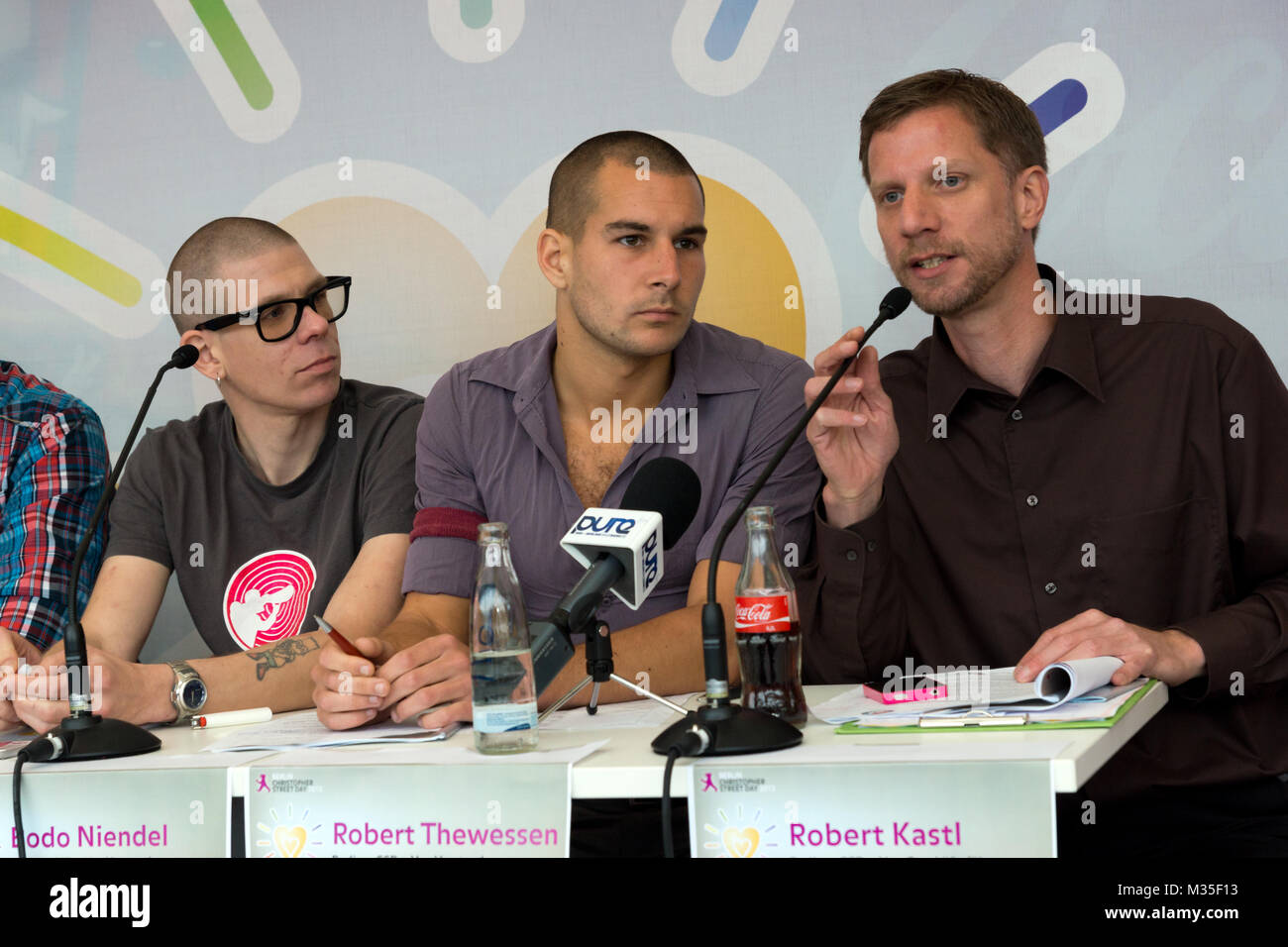Bodo Niendel, CSD Vorstand, Robert Thewessen, Berliner CSD e.v ...