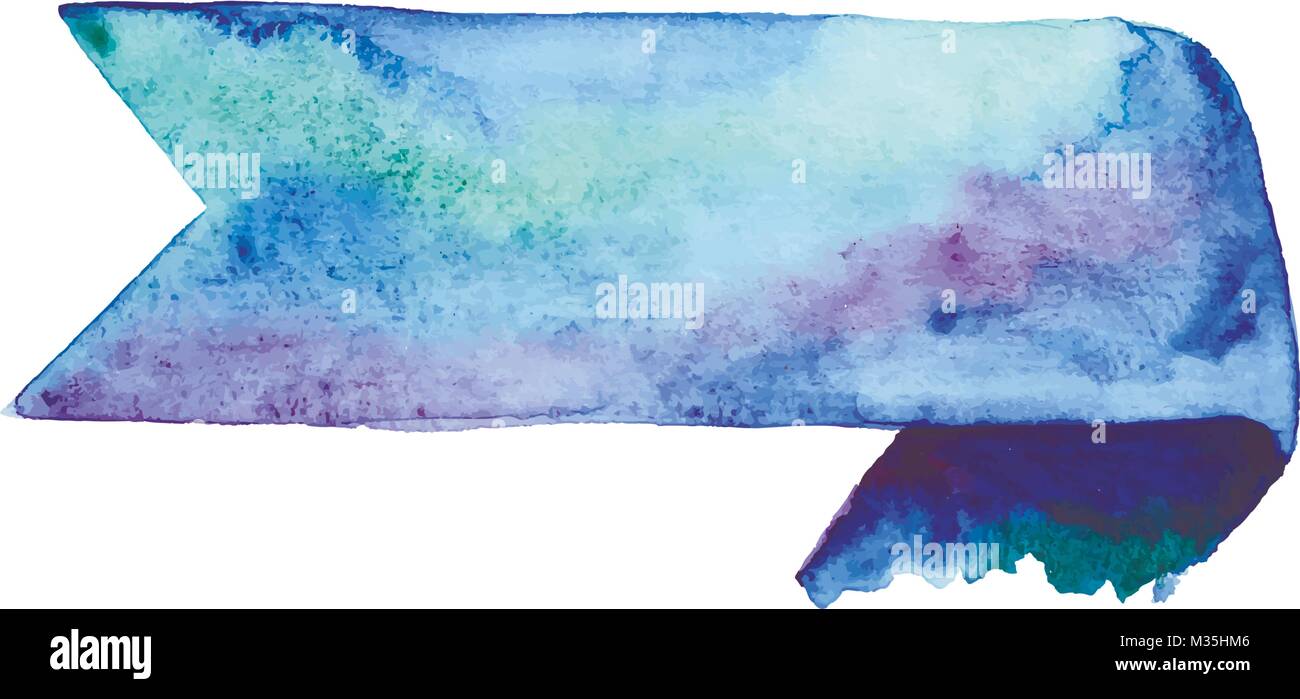 Set of watercolor ribbons Stock Vector Images - Alamy