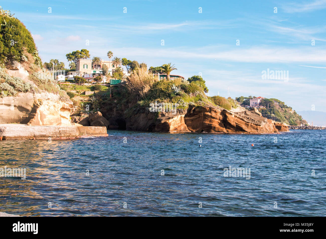 Gaiola protected area, sea and beach, Posillipo, Naples, Italy Stock ...