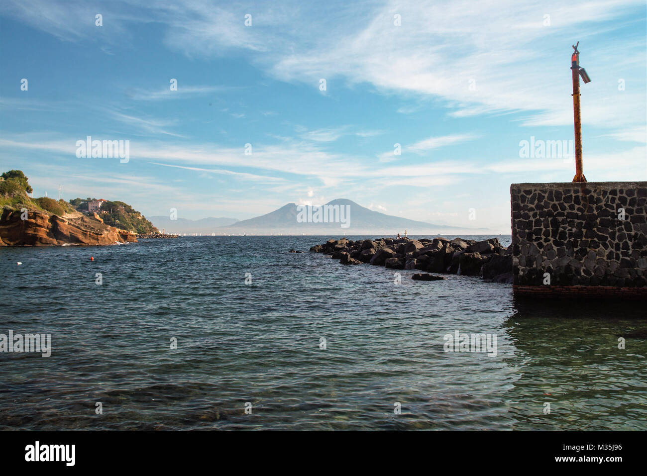 Gaiola protected area, sea and beach, Posillipo, Naples, Italy Stock ...