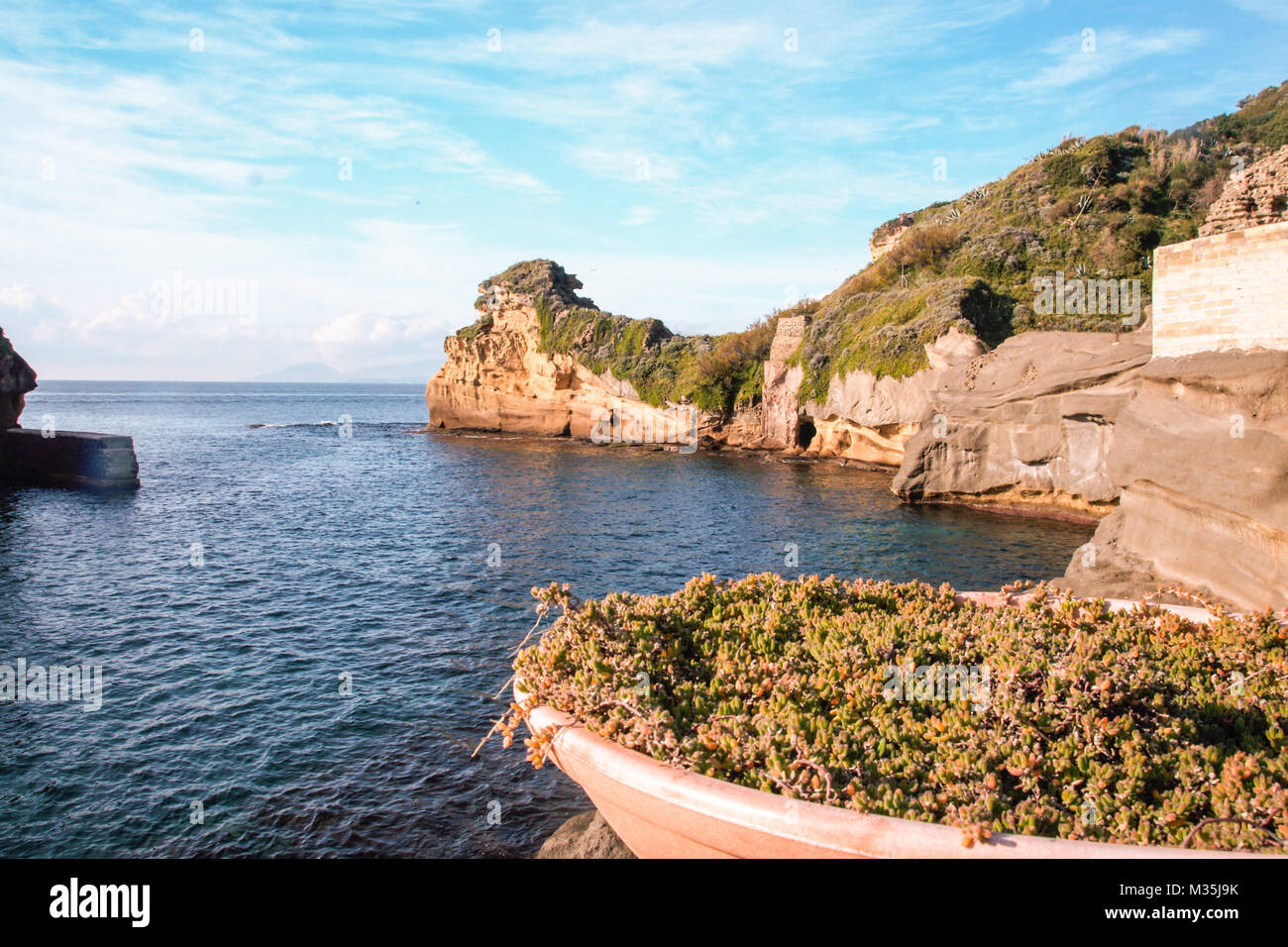 Gaiola protected area, sea and beach, Posillipo, Naples, Italy Stock ...