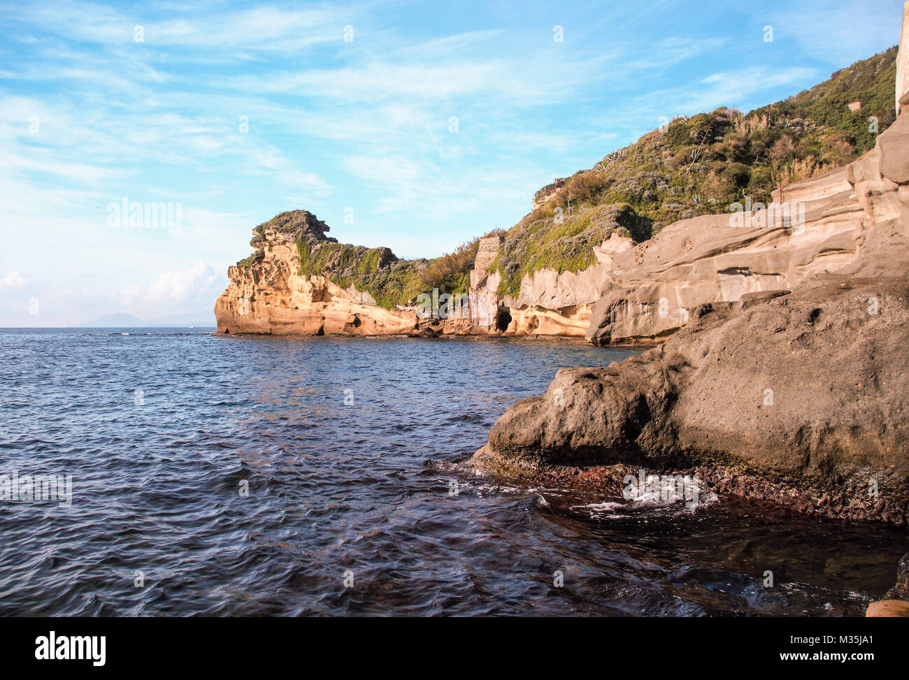 Gaiola protected area, sea and beach, Posillipo, Naples, Italy Stock ...