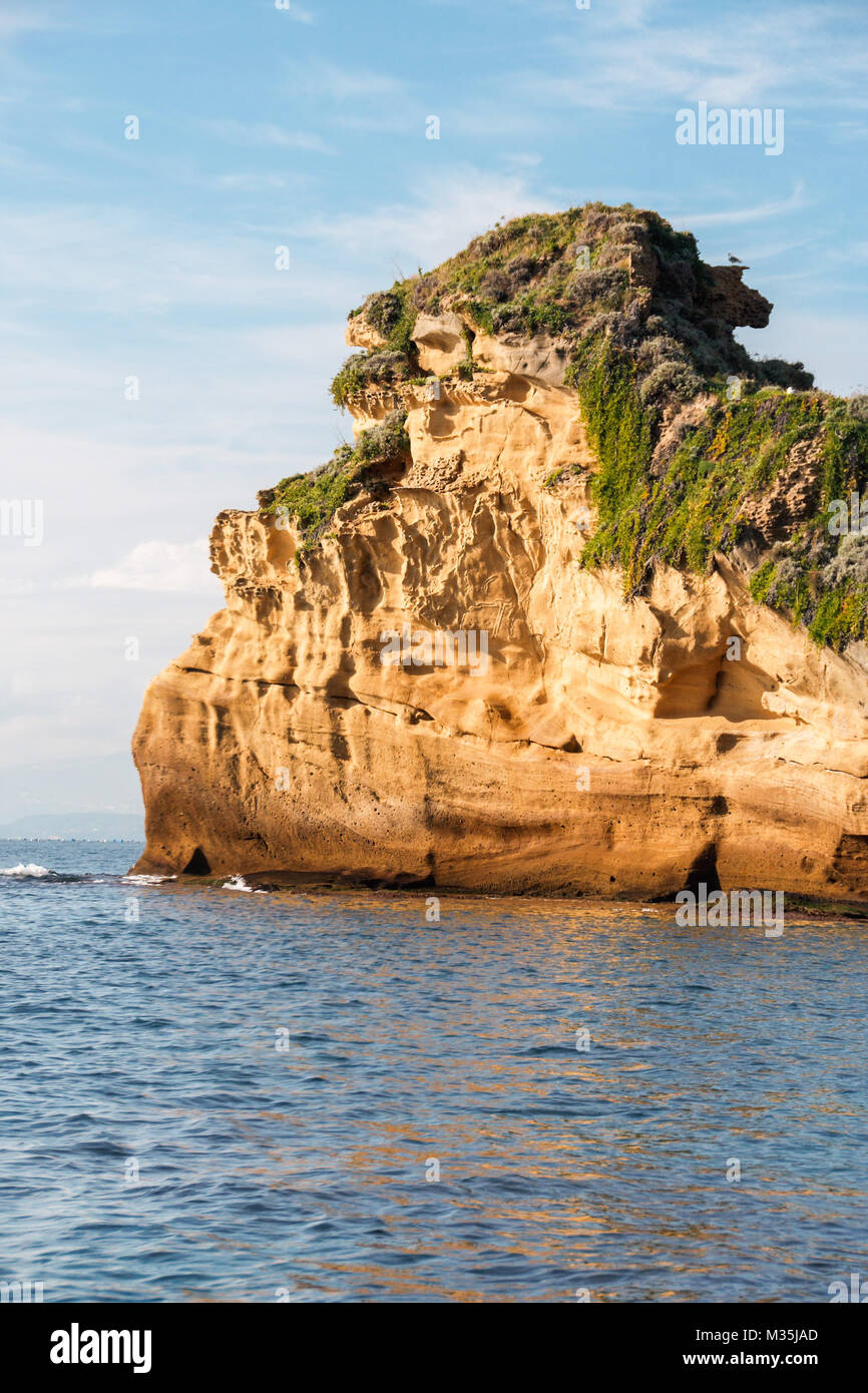Gaiola protected area, sea and beach, Posillipo, Naples, Italy Stock ...