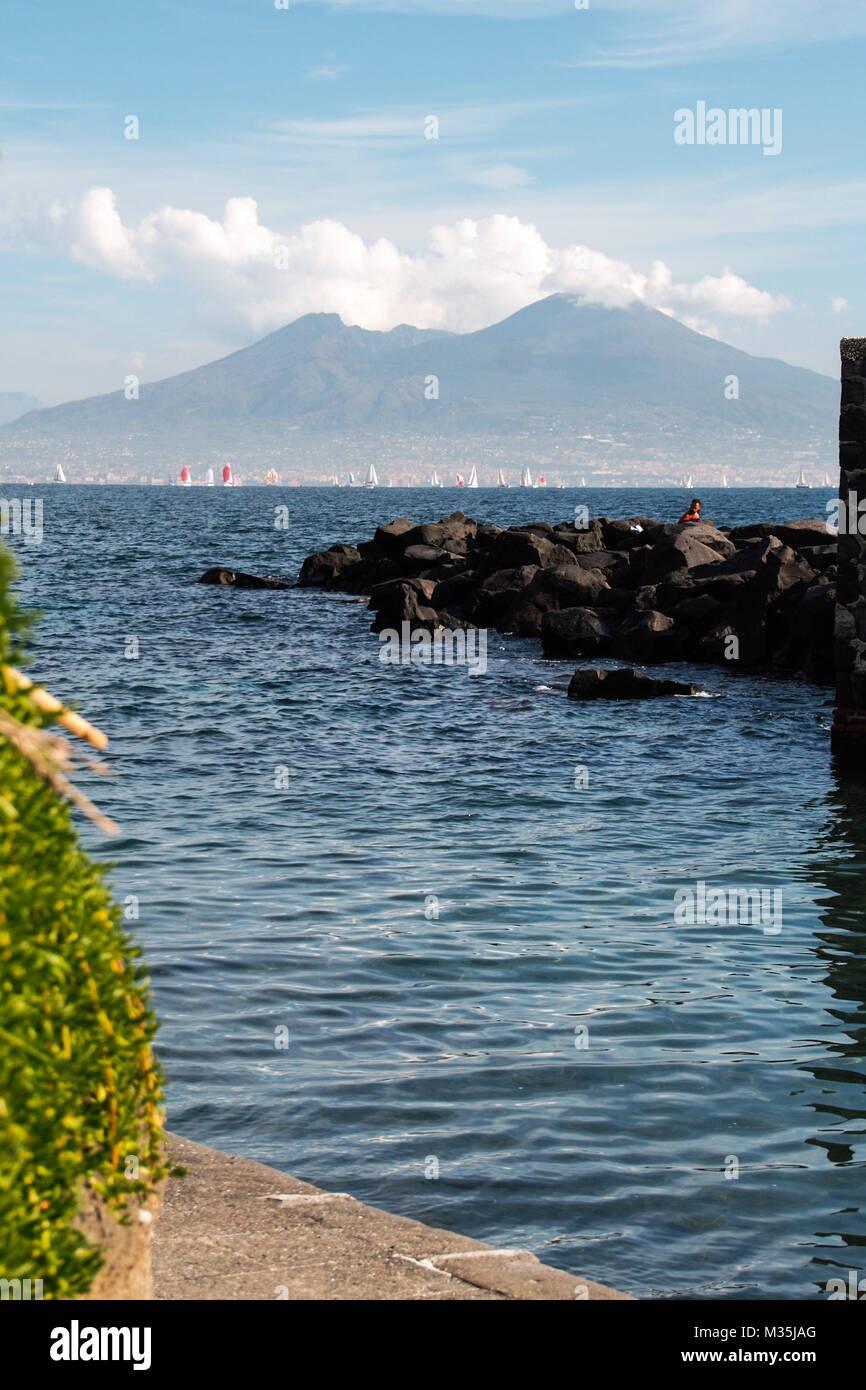 Gaiola protected area, sea and beach, Posillipo, Naples, Italy Stock ...