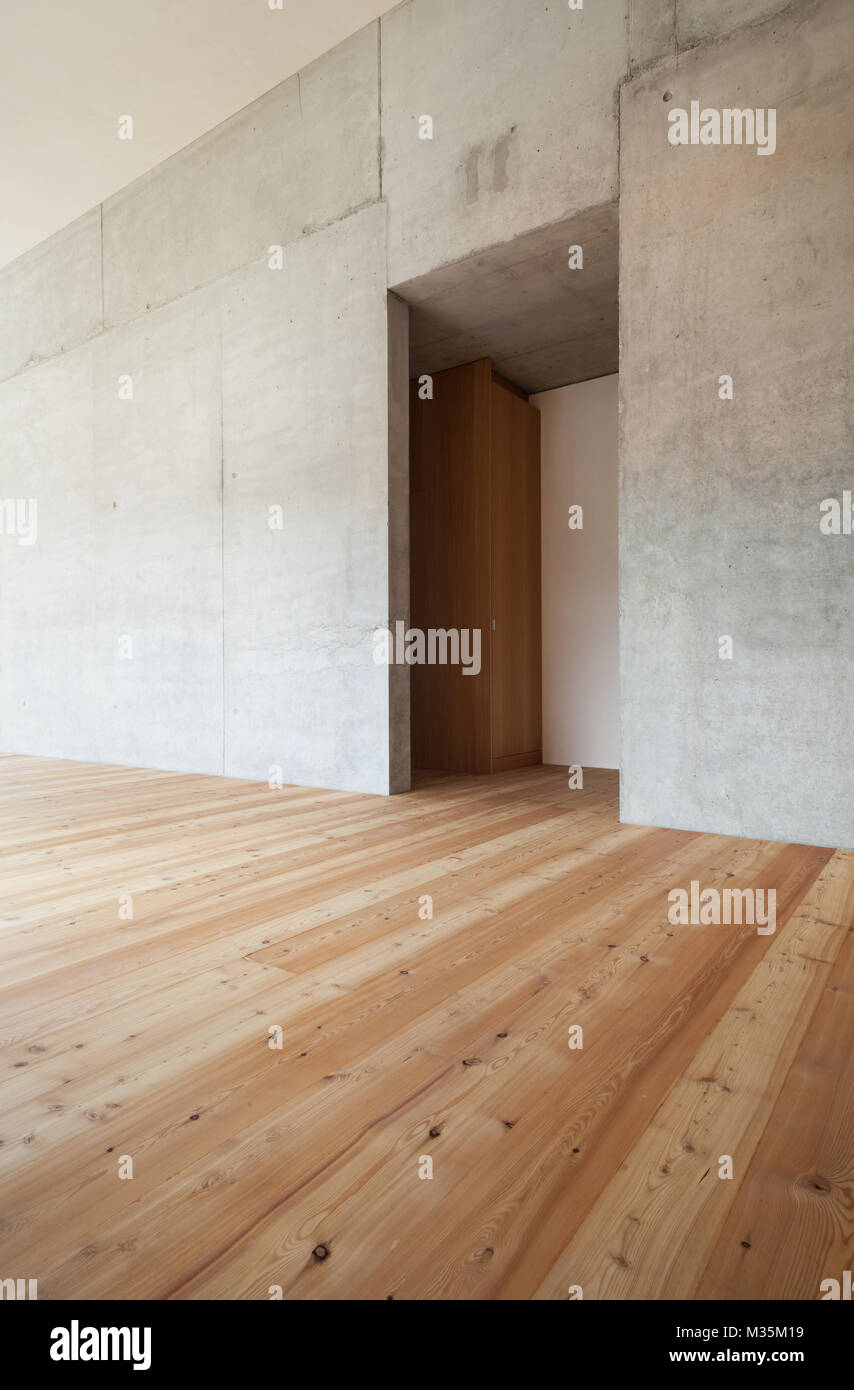 architecture modern design, view room, concrete wall Stock Photo - Alamy