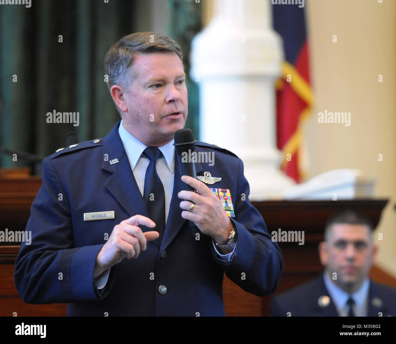 Promotion ceremony honoring Air Force Brig. Gen. Dawn M. Ferrell, Texas ...