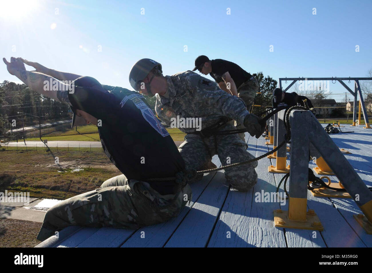 Spc. Dakota Meador of A Troop, 2nd Squadron, 108th Cavalry Regiment and ...