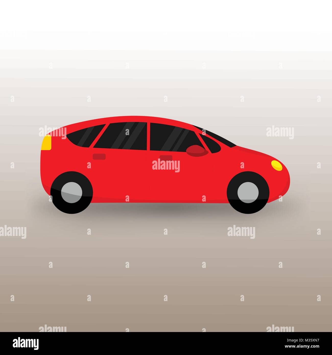 Modern Red Car Transportation Vector Illustration Graphic Design Stock ...