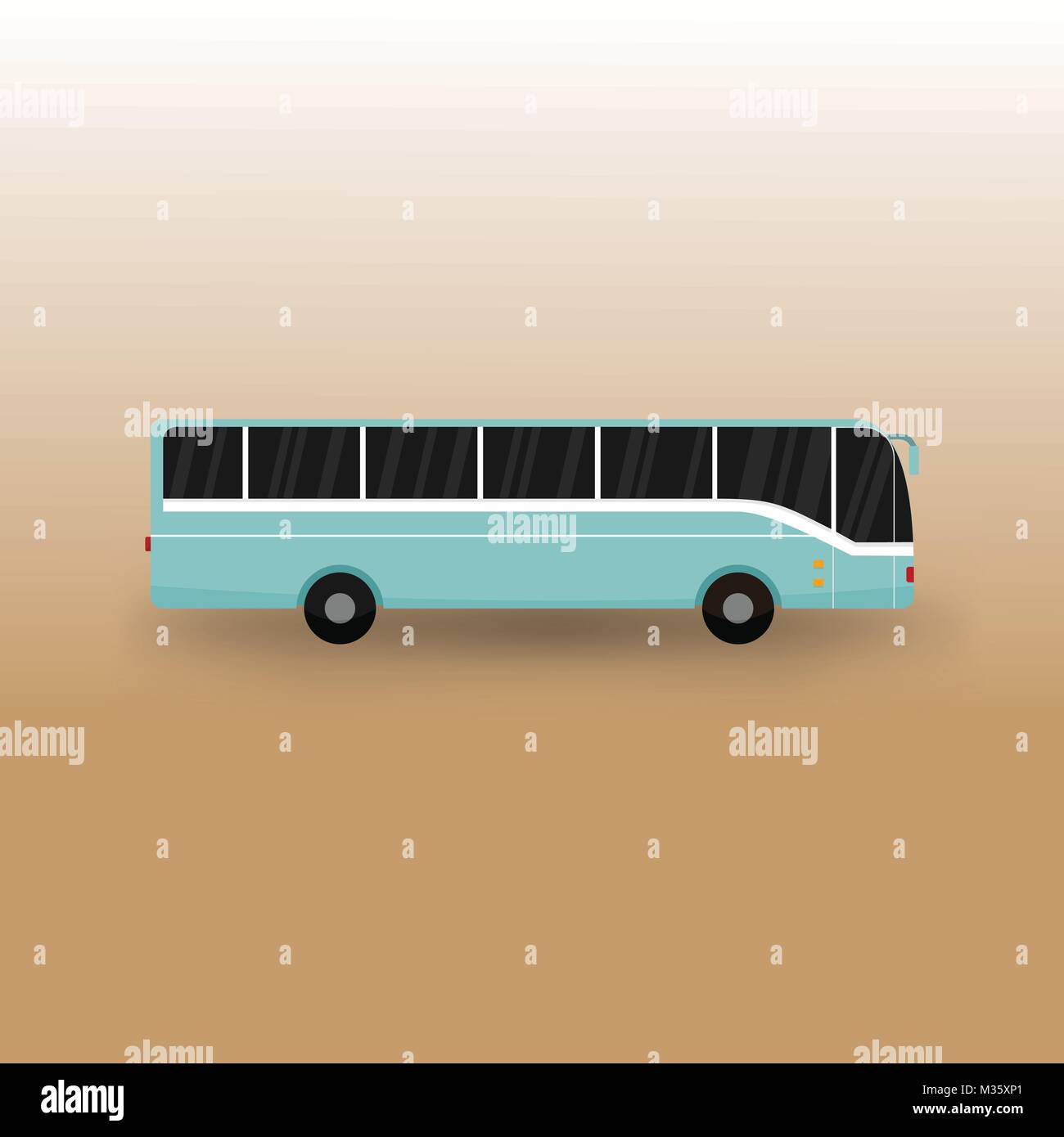 Public Bus Transportation Vector Illustration Graphic Design Stock ...