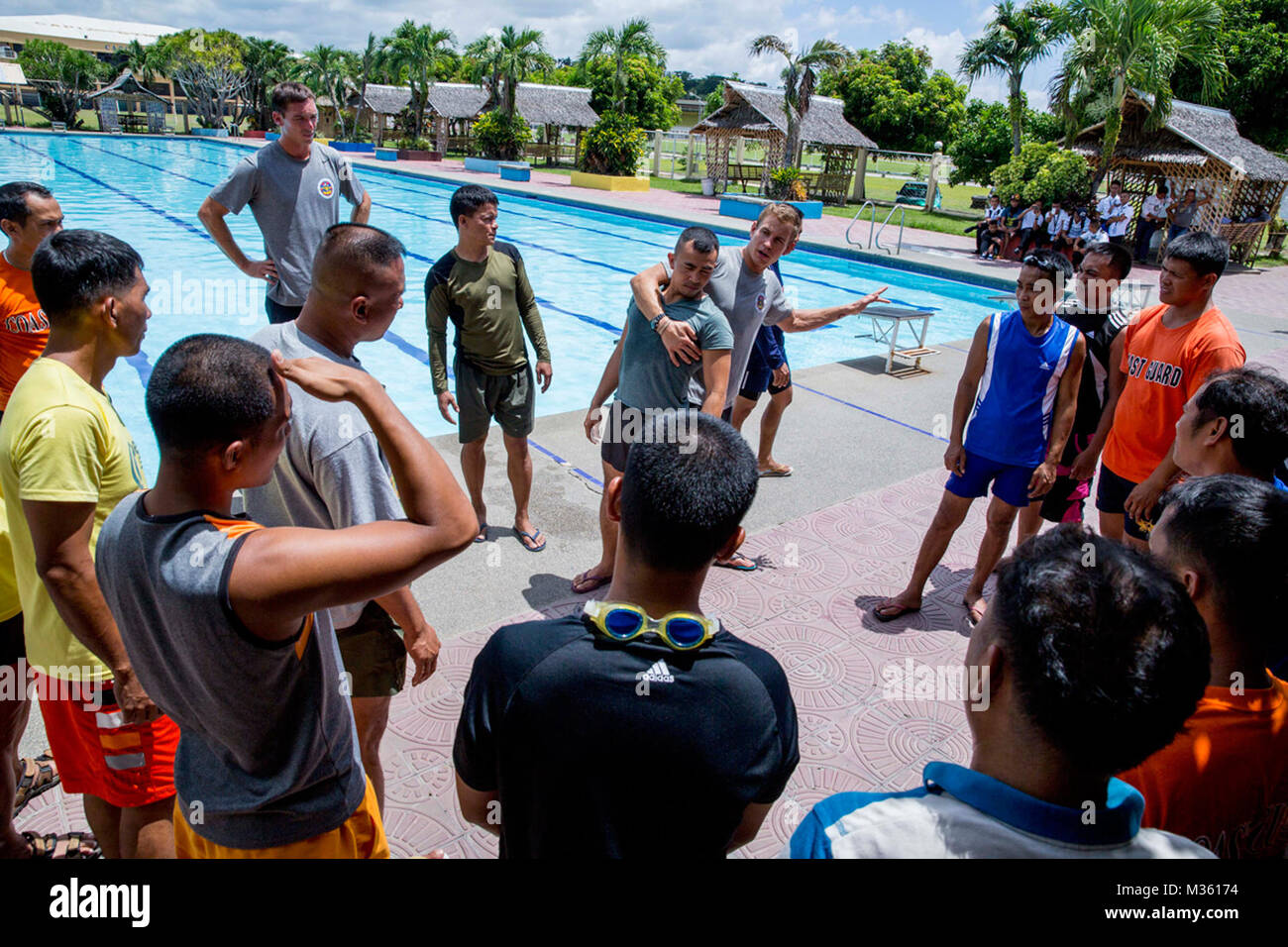 ROXAS CITY, Philippines (July 28, 2015) U.S. Coast Guardsmen conduct ...