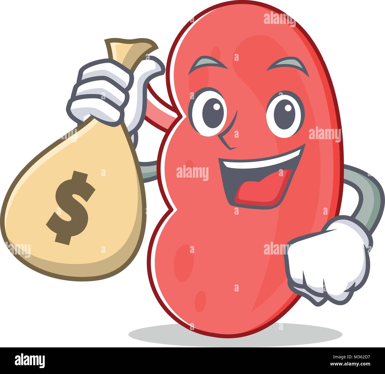 With money bag kidney character cartoon style Stock Vector Image & Art ...