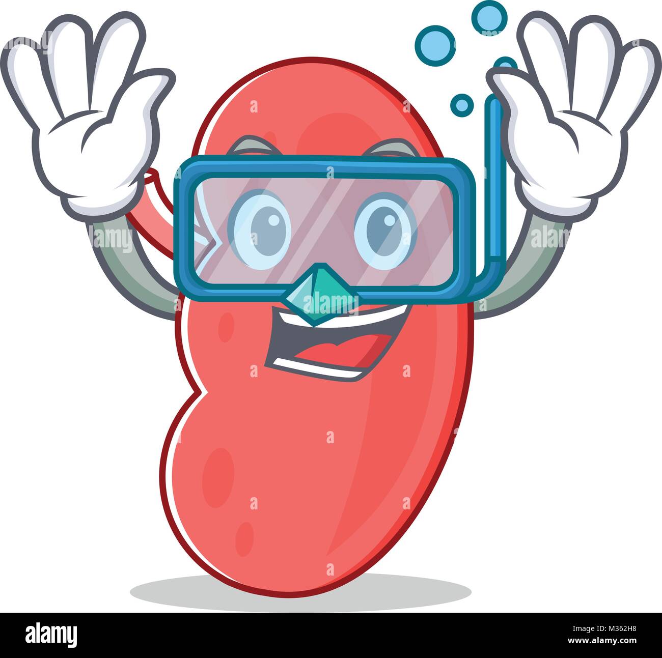 Diving kidney character cartoon style Stock Vector Image & Art - Alamy