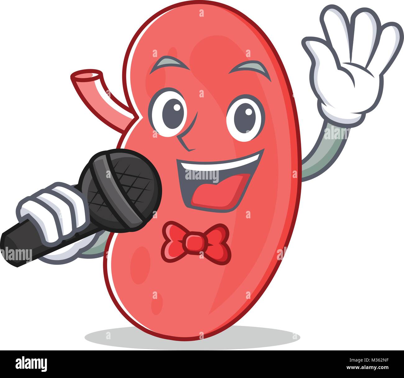 Singing kidney mascot cartoon style Stock Vector Image & Art - Alamy