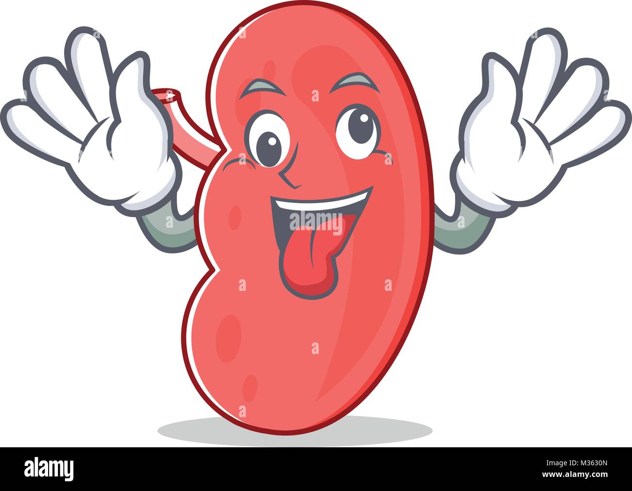 Crazy kidney mascot cartoon style Stock Vector Image & Art - Alamy