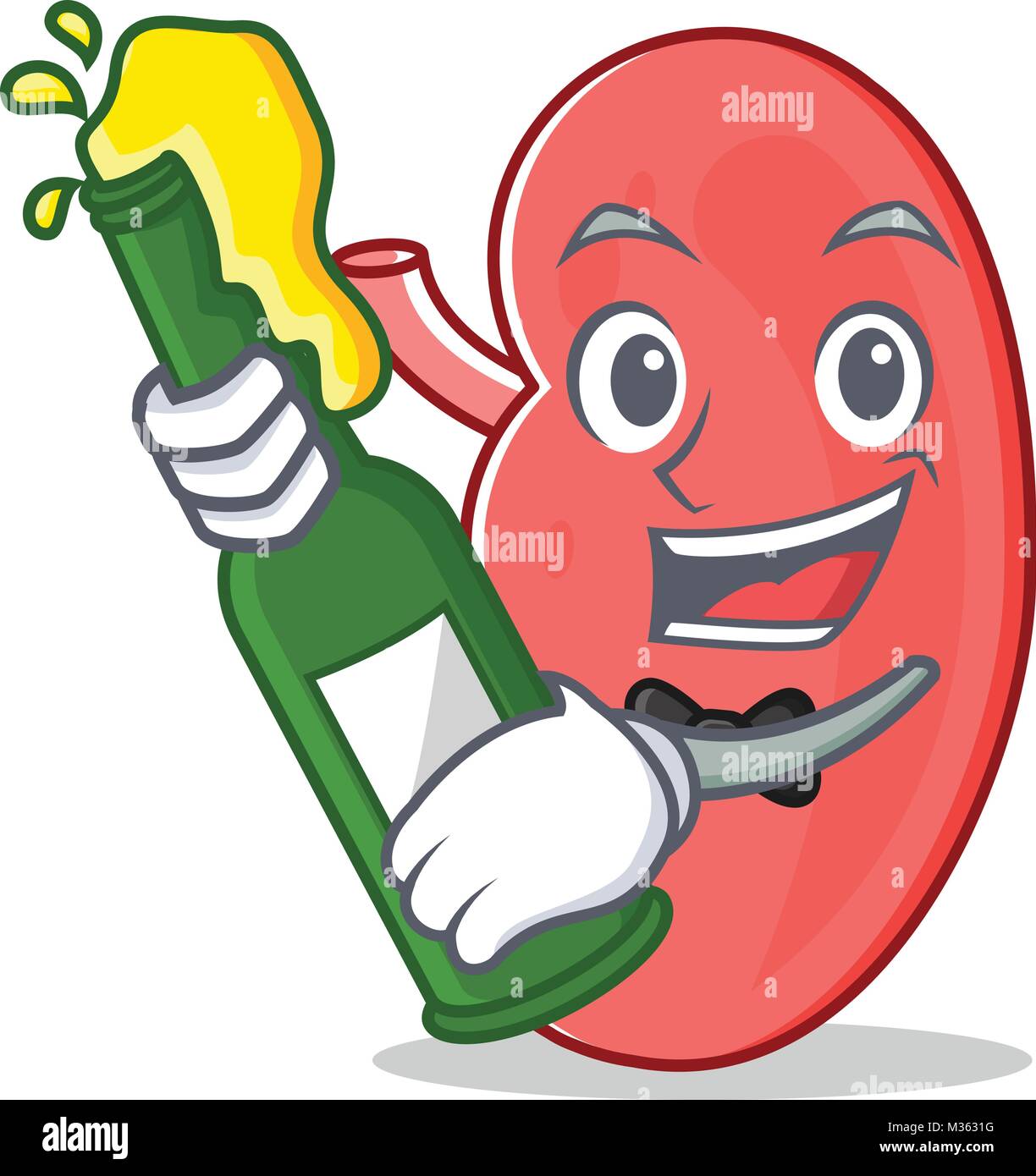 With beer kidney mascot cartoon style Stock Vector Image & Art - Alamy