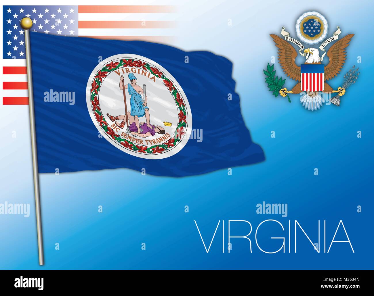 West virginia flag vector vectors hi-res stock photography and images ...