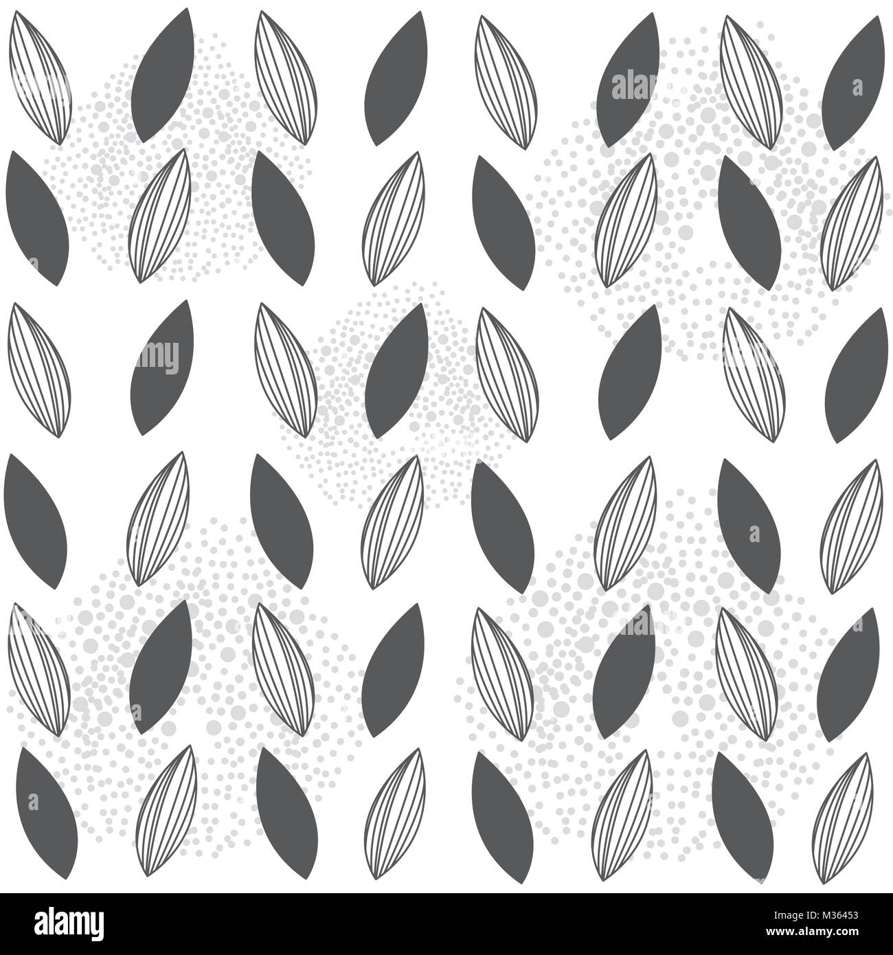 Rustic leaves hand drawn background Stock Vector Image & Art - Alamy