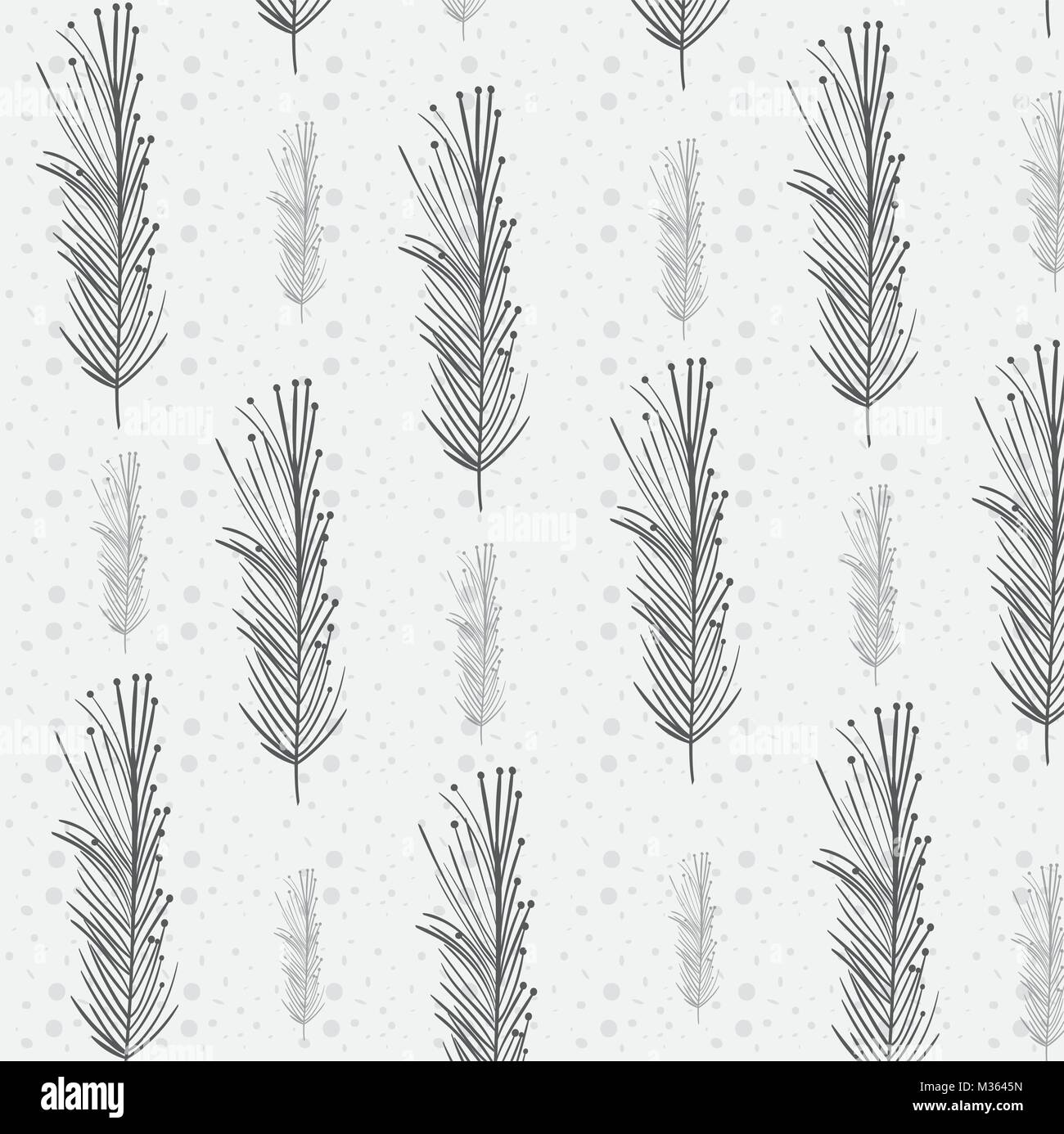 Rustic leaves hand drawn background Stock Vector Image & Art - Alamy