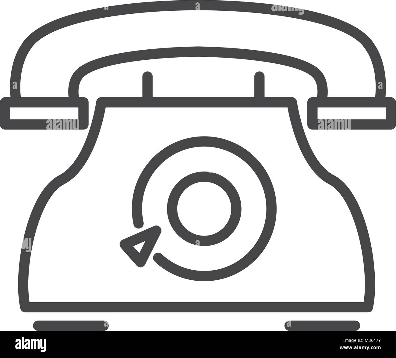 Vintage telephone symbol Stock Vector Image & Art - Alamy