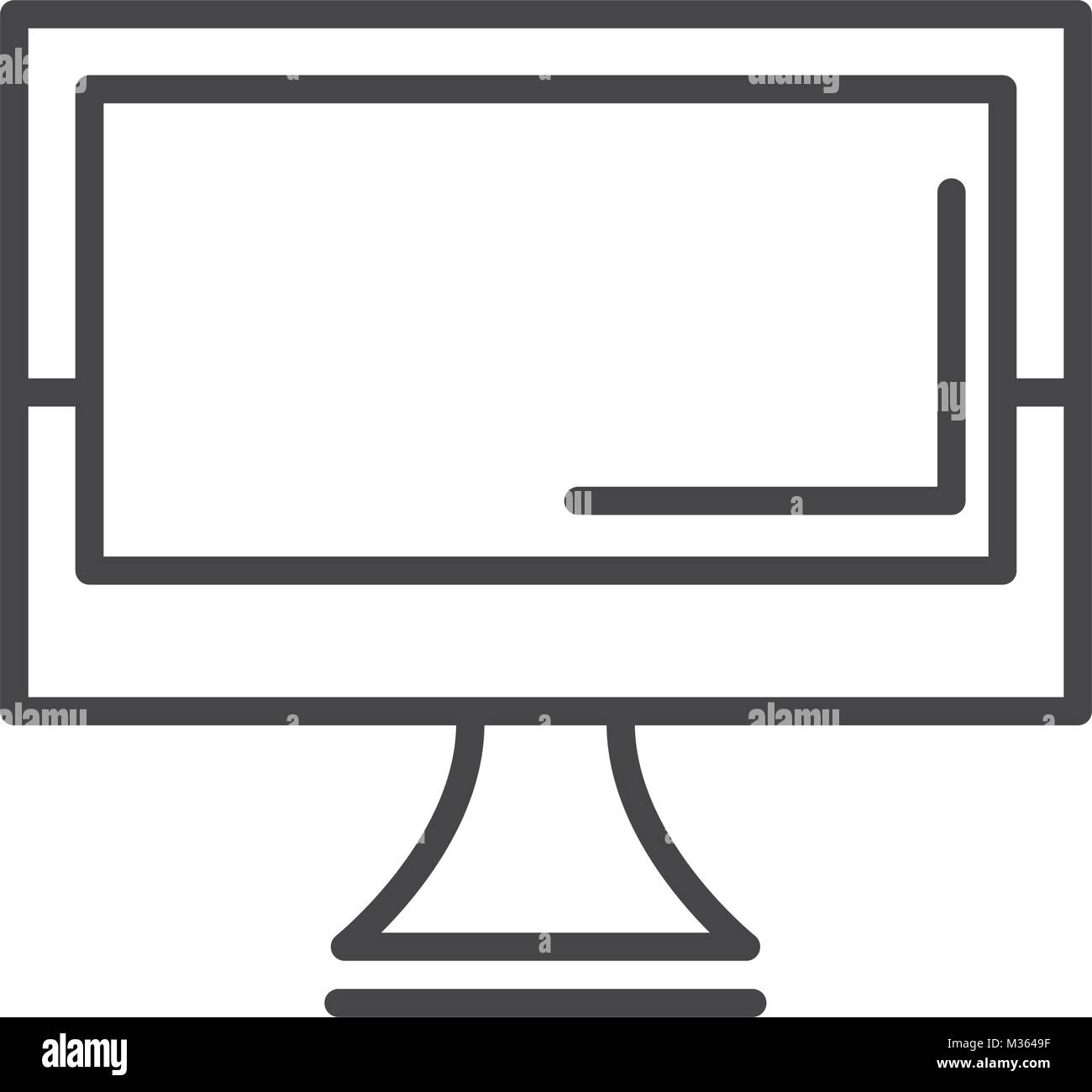 Computer screen symbol Stock Vector Image & Art - Alamy