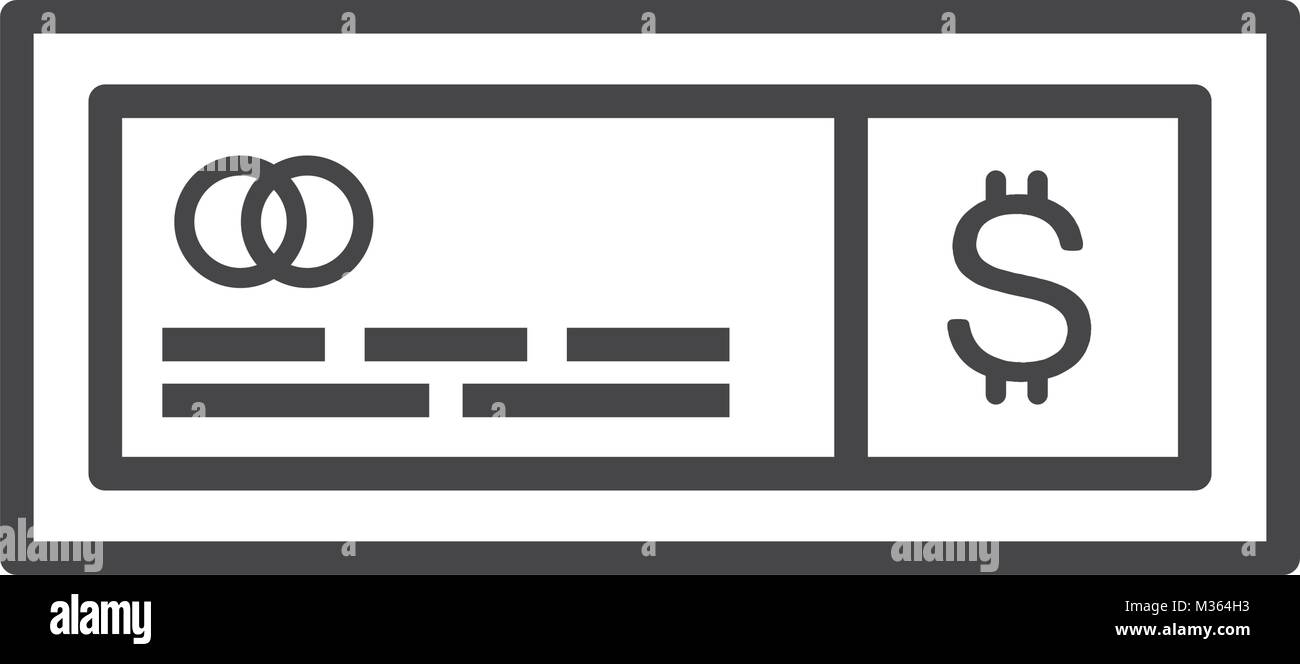 Money check isolated Stock Vector Image & Art - Alamy