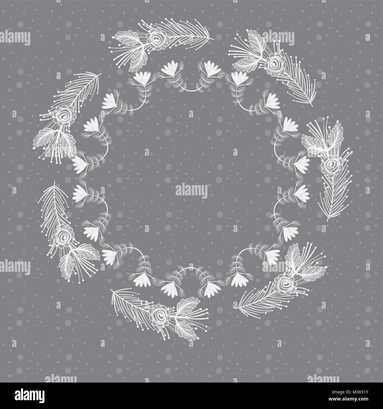 Rustic leaves hand drawn background Stock Vector Image & Art - Alamy