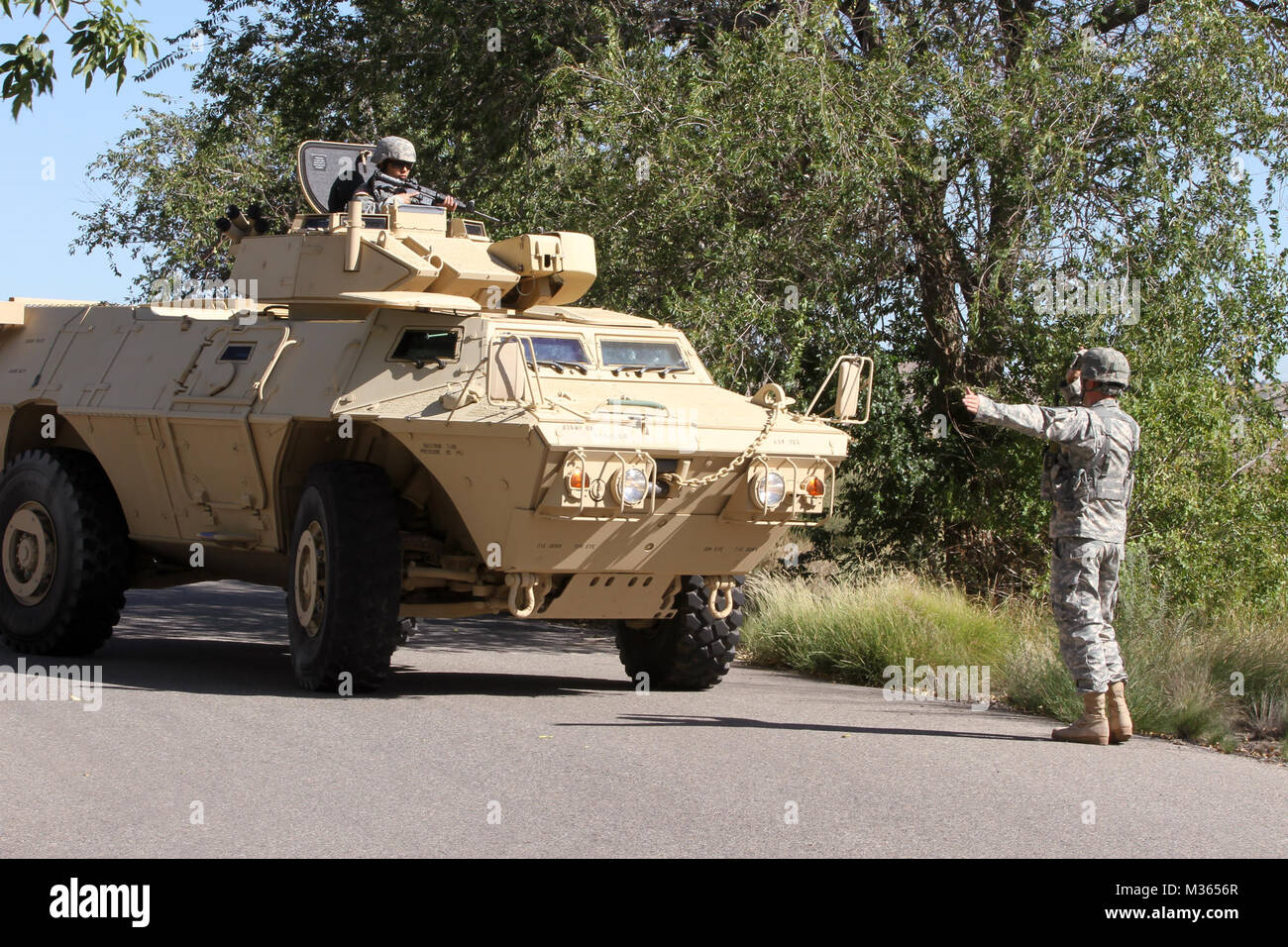 Members of New Mexico National Guard’s 919th Military Police Company ...