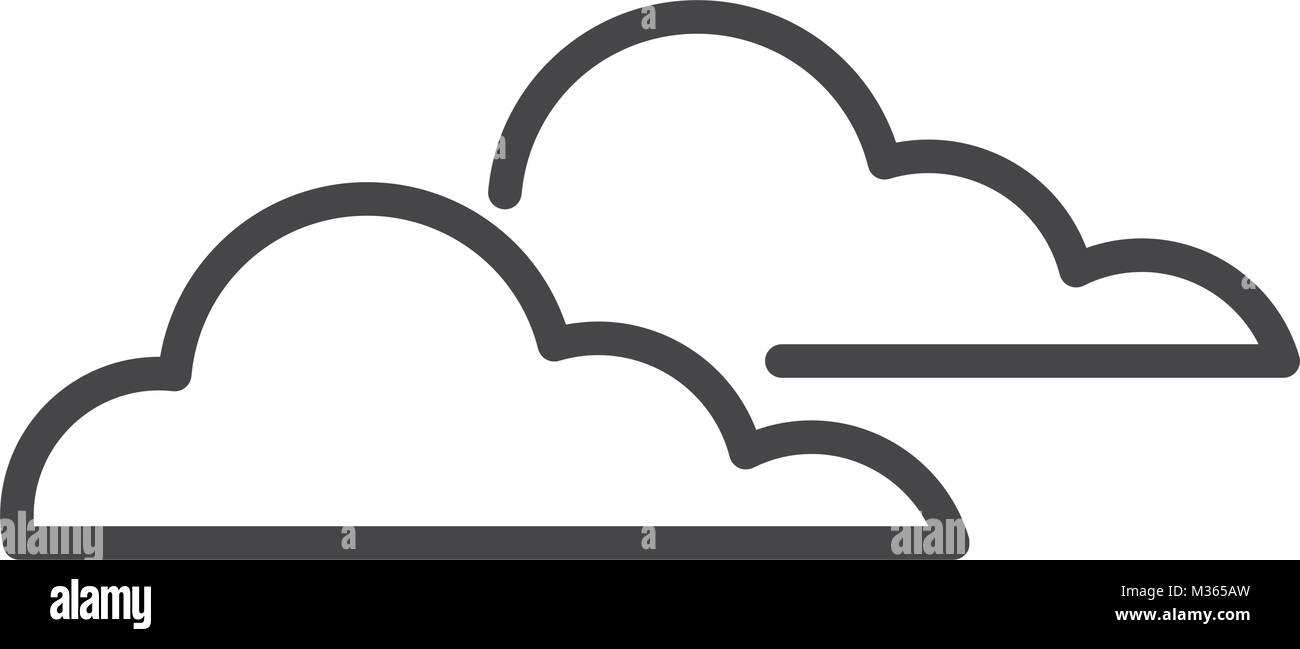 Clouds weather symbol Stock Vector Image & Art - Alamy