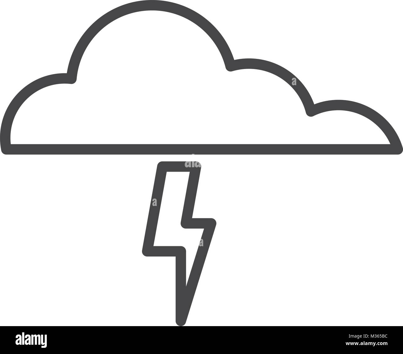 Thunderbolts weather symbol Stock Vector Image & Art - Alamy