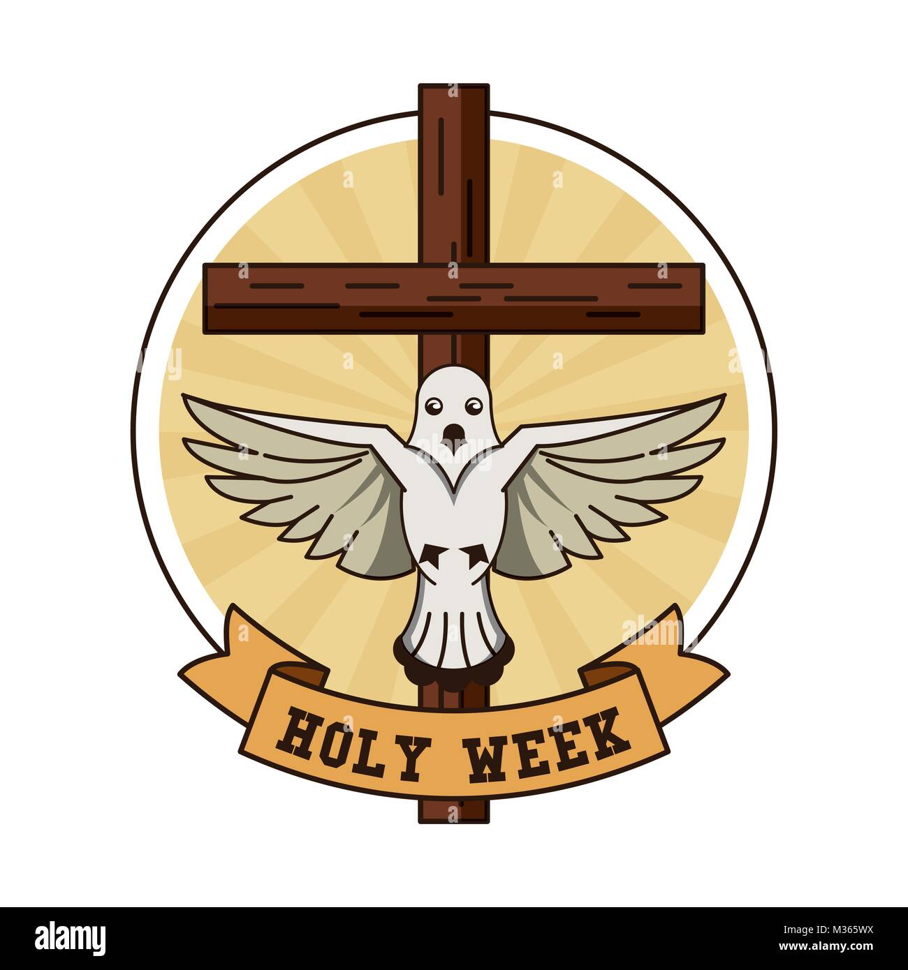 Catholic procession banner Stock Vector Images - Alamy