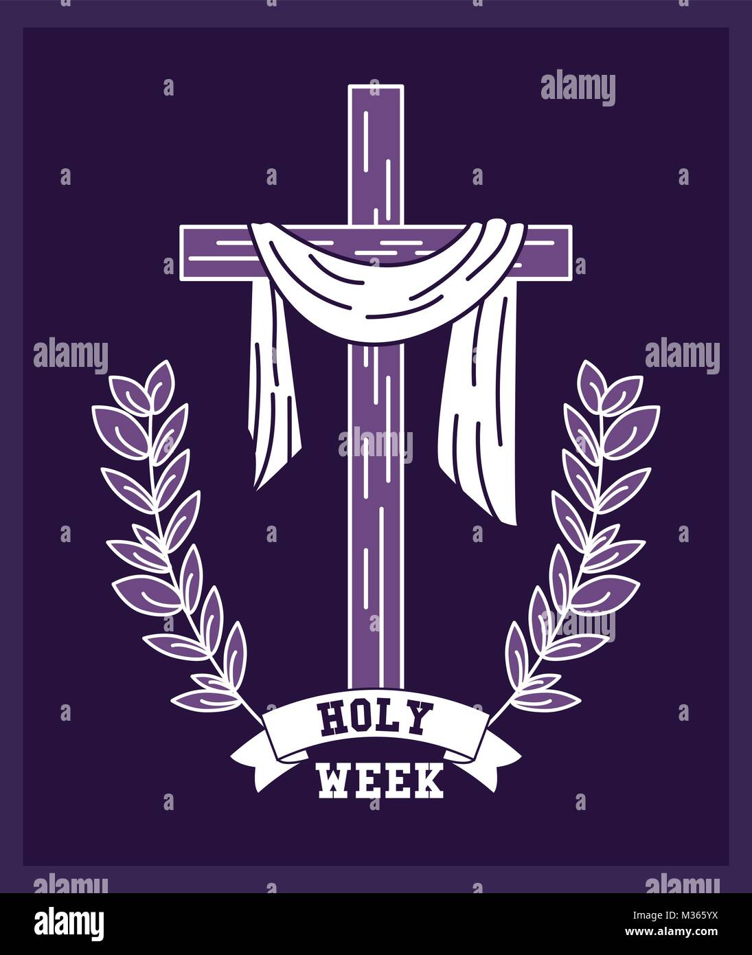 Holy week catholic tradition Stock Vector Image & Art - Alamy